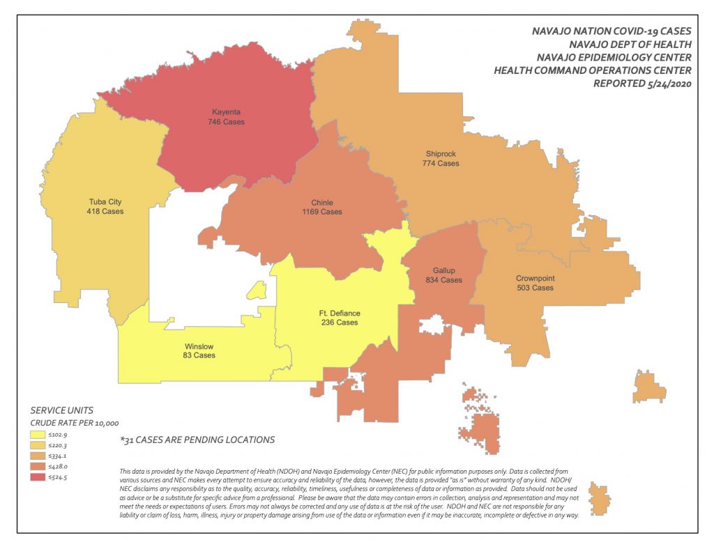 Navajo Nation (Arizona, New Mexico, Utah) - COVID-19 in Indian Country